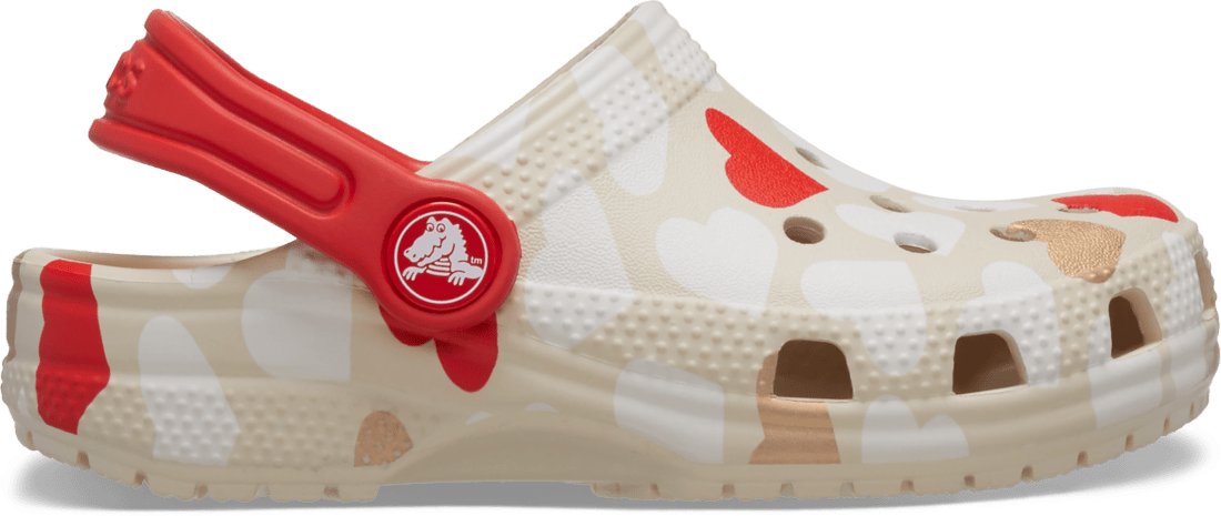 Classic Heart Print Clog Toddler (Age 1-5) - Crocs South Africa