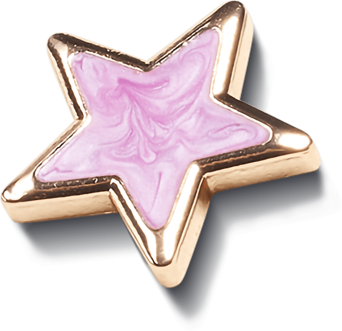 Pink and Gold Star Jibbitz - Crocs South Africa