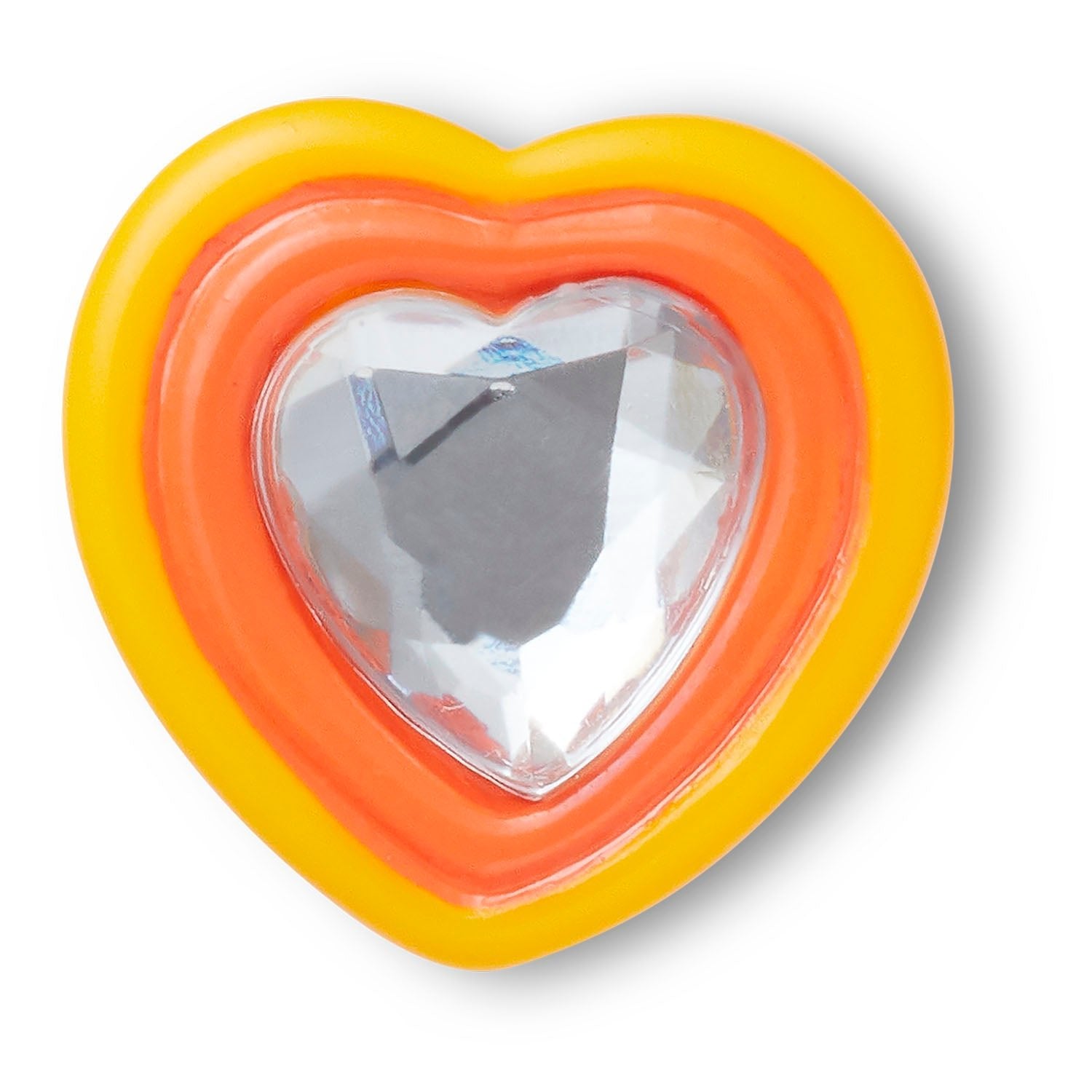Yellow Orange Heart Gem Jibbitz - Crocs South Africa